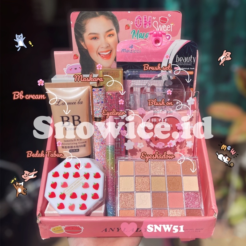 Jual COD promo paket makeup termurah set kosmetik lengkap isi 7 ...