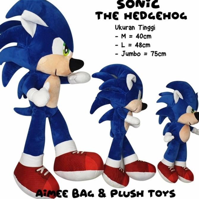 Jual Boneka Sonic The Hedgehog Jumbo (Tinggi 75Cm) | Shopee Indonesia