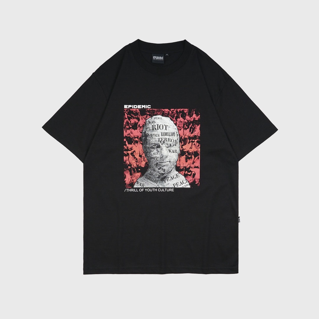 Jual Epidemic T-Shirt American Cotton 24s Peach Truth Black | Shopee ...
