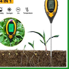 Jual pengukur suhu tanah Ph Meter digital Tester Soil Survey 4 in 1 ...
