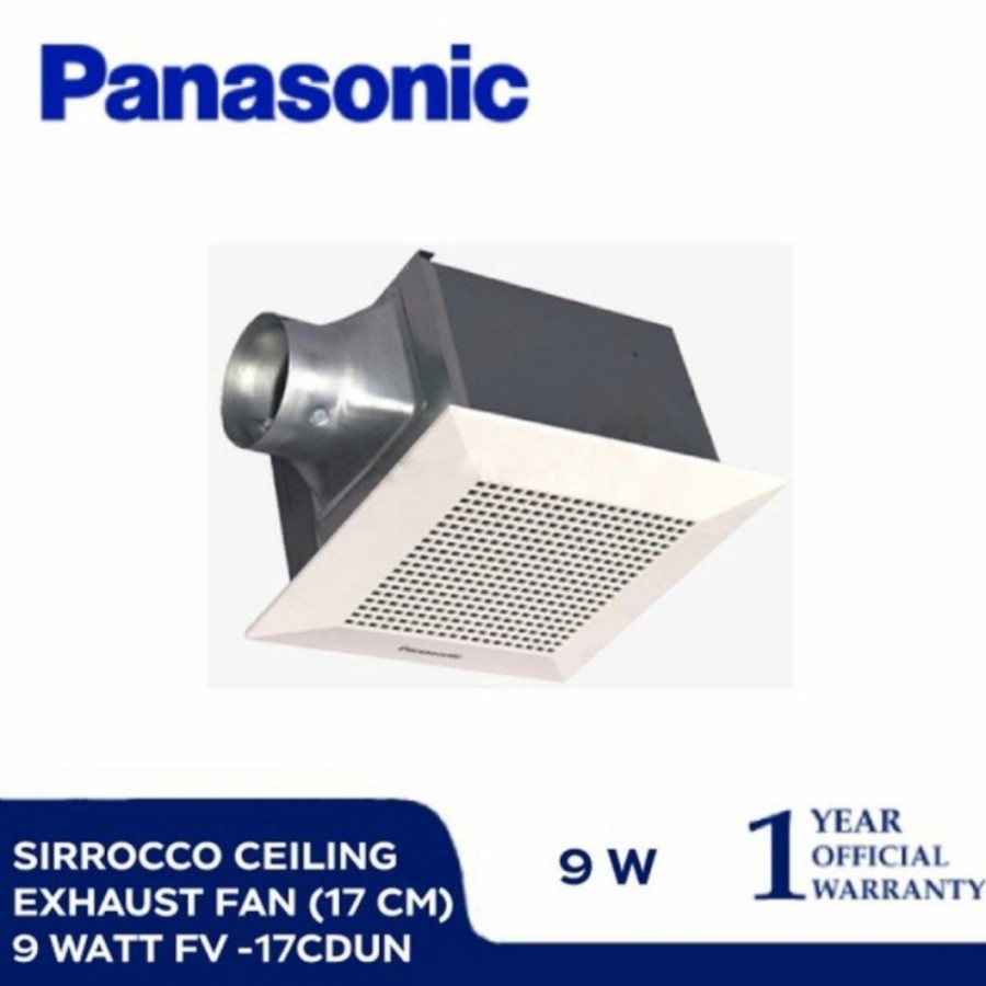 Jual Panasonic exhaust sirroco fan fv-17cdun2/17cdun2/ceiling fan 6in ...