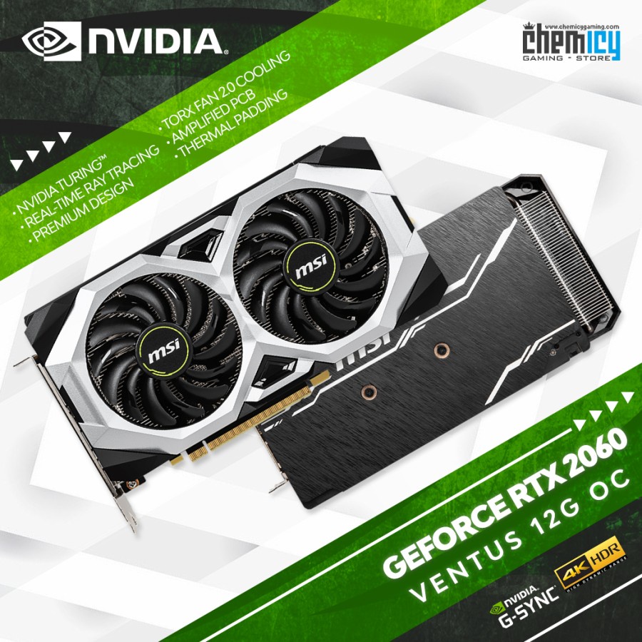 Jual MSI GeForce RTX 2060 Ventus 12G OC | Shopee Indonesia