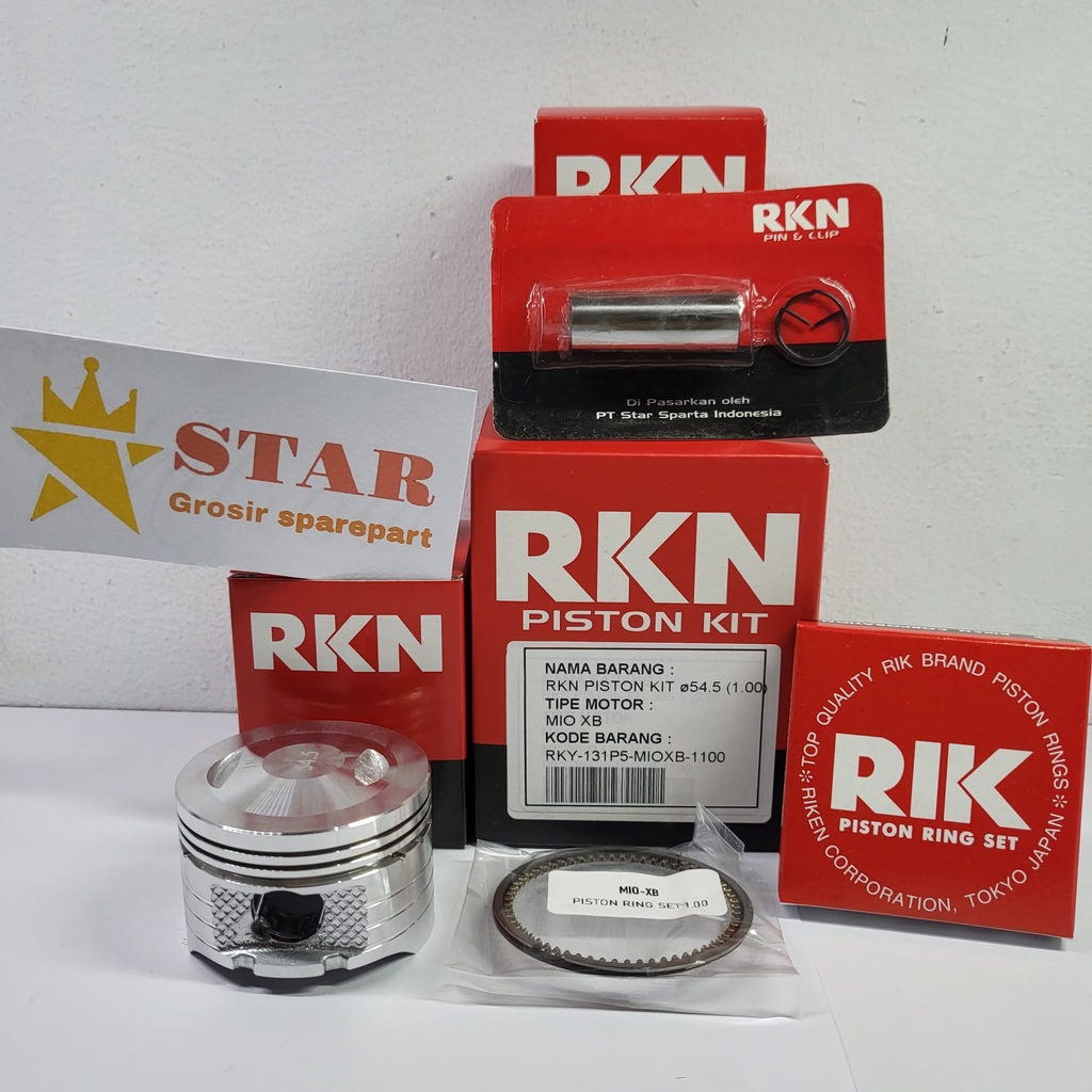 Jual PISTON KIT MIO XB DOME BIG BORE UP RIK RKN RIKEN PEN 15 | Shopee ...