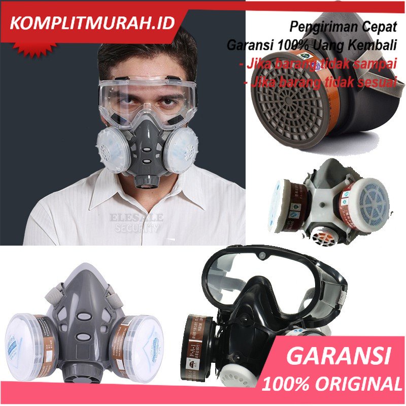Jual PROMO Masker Gas Respirator Anti-Dust Industrial Mask Chemical ...