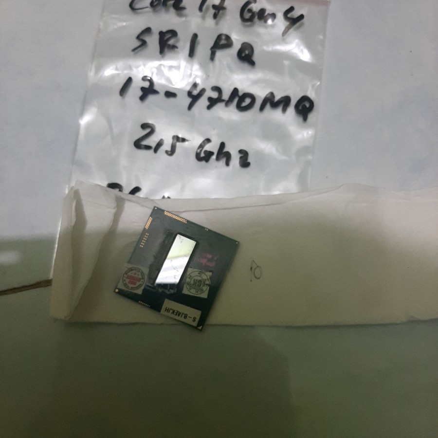 Jual Processor Laptop Intel Core i7 4710MQ gen 4 HASWELL SR1PQ - 2,5Ghz ...