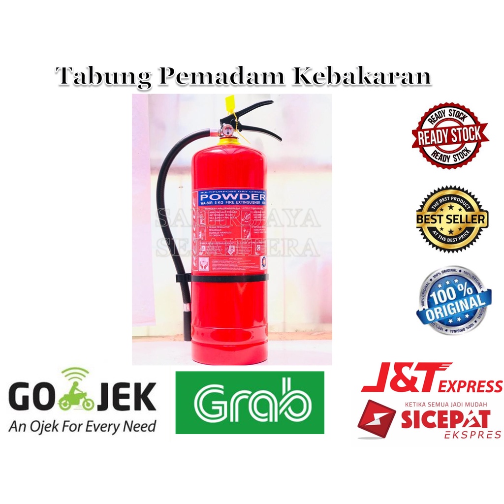 Jual Harga 1 Set Apar 5 kg Powder Tabung Pemadam kebakaran 5 Kg Alat Pemadam Api 5 Kg | Shopee ...
