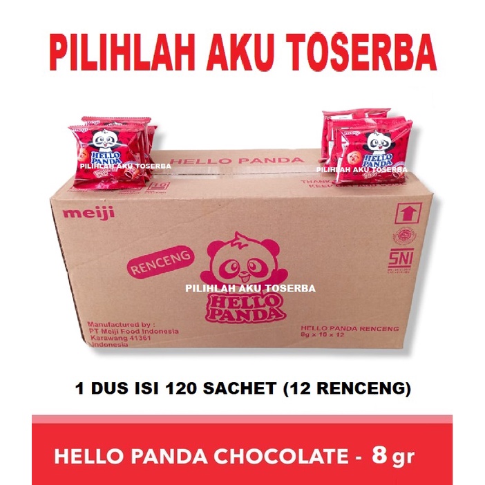 Jual Meiji HELLO PANDA Biscuit CHOCOLATE RENCENG - (HARGA 1 DUS ...