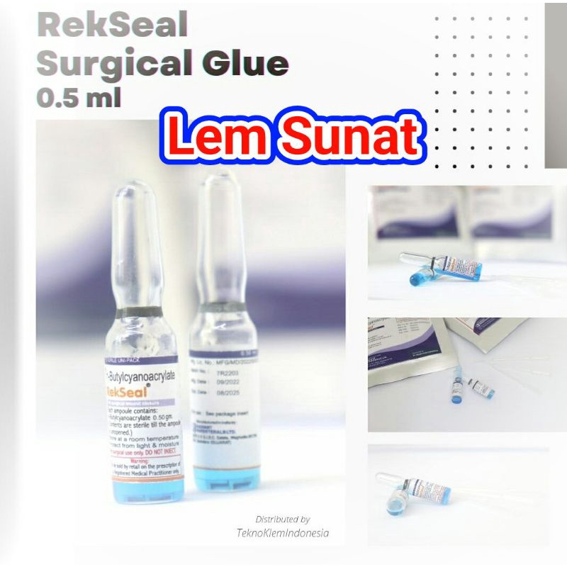 Jual Lem Sunat dan Luka Reakseal Surgical Glue 0,5ml mirip perfect seal ...