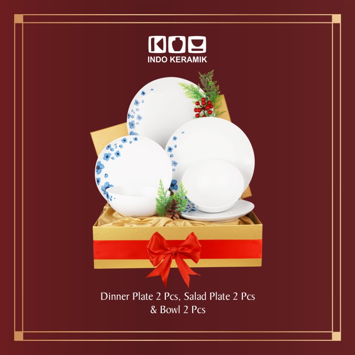 Jual Indo Keramik Hampers/Parcel Piring Keramik Set Watercolor A ...