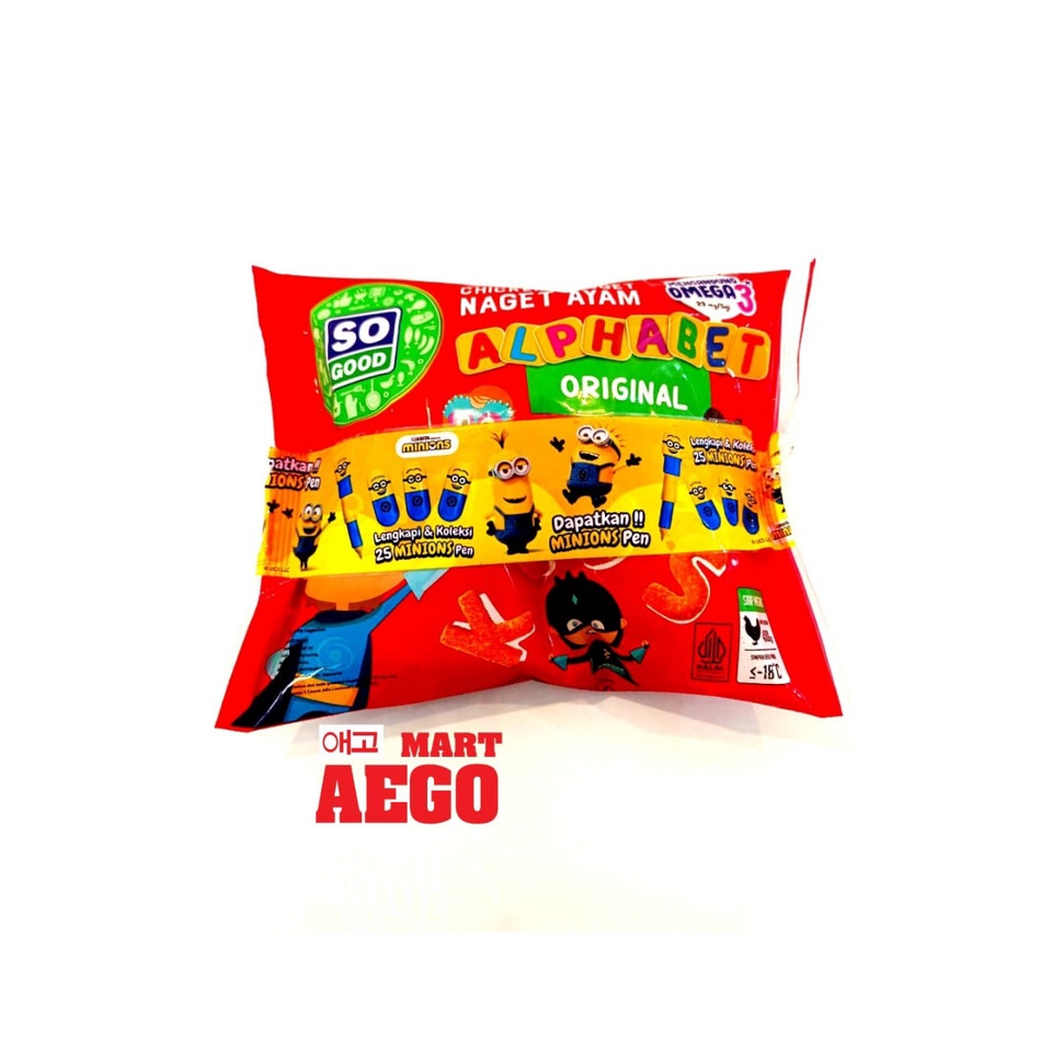 Jual So good chicken nugget alphabet 400gr / naget ayam | Shopee Indonesia