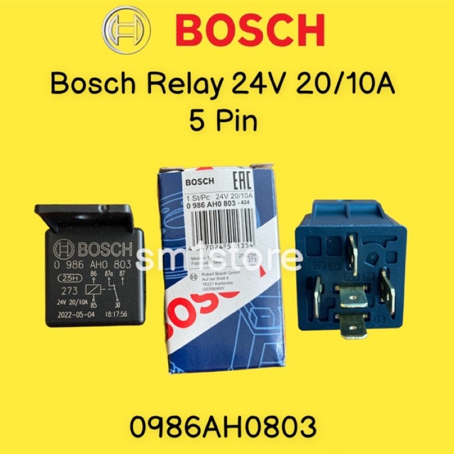 Jual Bosch Relay Lampu Kaki 5 24V 20A Original 0896AH0803 0986AH0253 ...