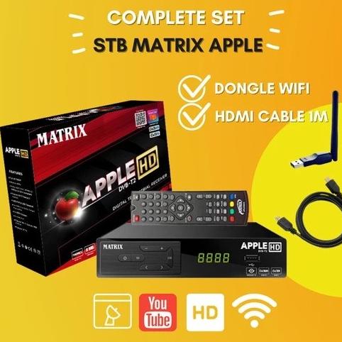 Jual Receiver Matrix Apple Dvb T2 Merah Stb Set Top Box Tv Digital ...