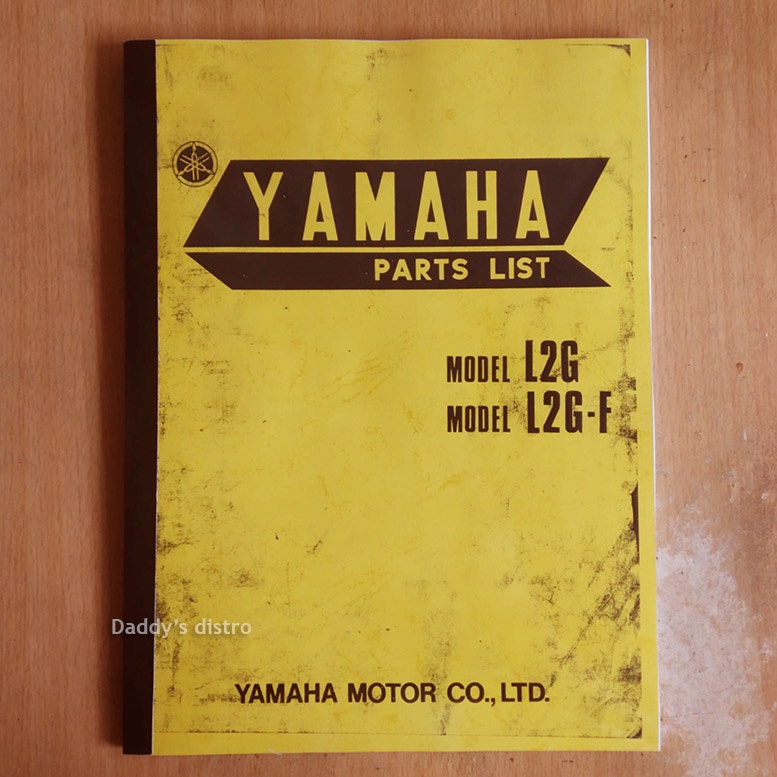 Jual Buku Motor Parts List Yamaha L2G L2G-F | Shopee Indonesia