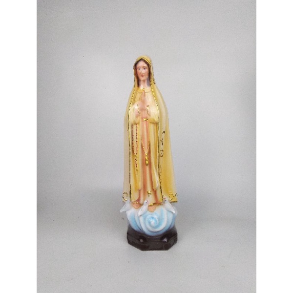 Jual Patung Bunda Maria Fatima 33 cm Warna Ivory di Atas Awan dengan ...