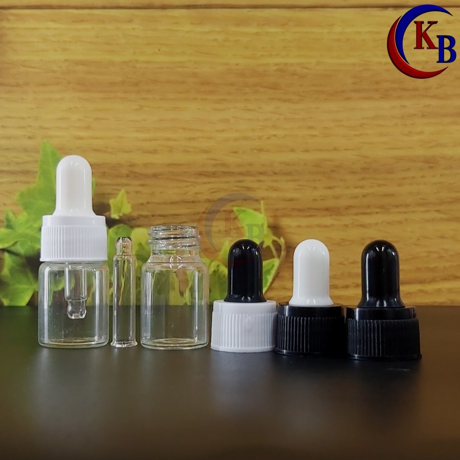 Jual BOTOL PIPET 5 ML / BOTOL KACA SERUM 5ML CLEAR / BOTOL TETES 5 ML ...