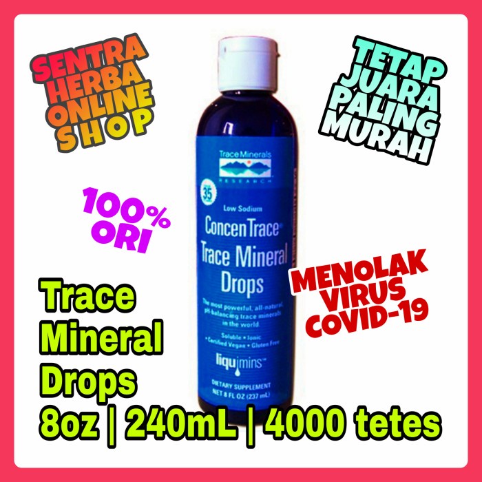 Jual Trace Mineral Drop ASLI dari TMR 240 ML (isi 4000 Tetes) PALING ...