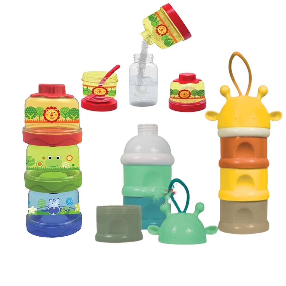 Jual TIMEPUBS Baby Safe Stack Milk Container I Baby Safe Stacked Milk ...