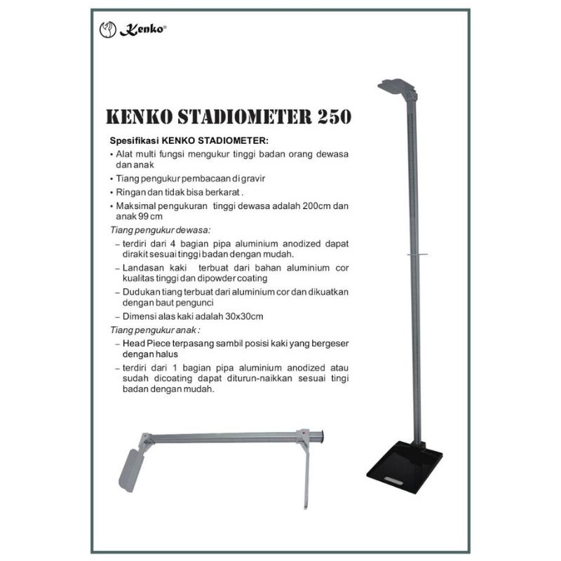 Jual Stadiometer Kenko / Alat Ukur Tinggi Panjang Badan Bayi Anak ...