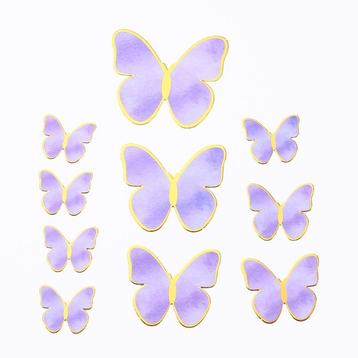Jual Topper Kupu Kupu UNGU, Hiasan kue Kupu2 PURPLE, Topper Butterfly ...