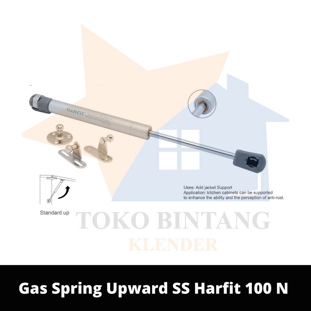 Jual Gas Spring Upward SS Harfit 100 N (psg) | Shopee Indonesia