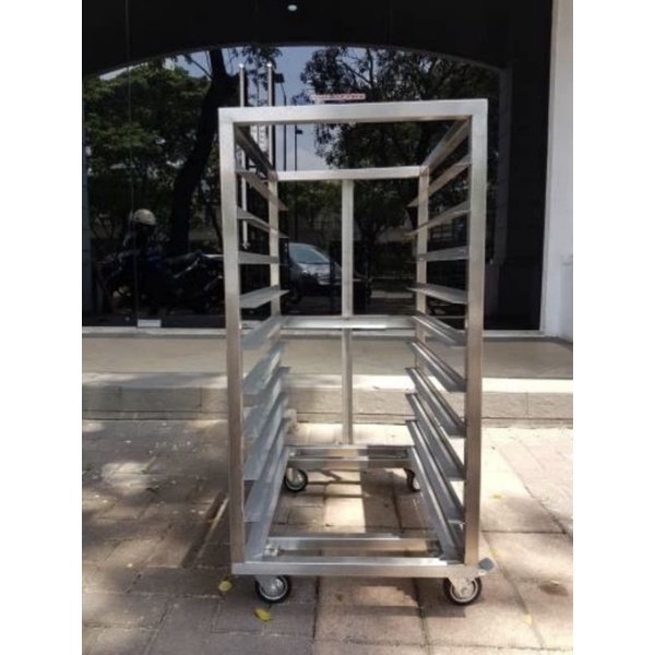 Jual TROLLY RAK -TROLLY ROTI 10 SUSUN -TRAY 10 SUSUN - RAK 10 SUSUN ...