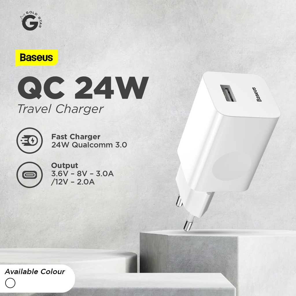 Jual Baseus - Kepala charger - Quick Charger 24W | Shopee Indonesia Jual Baseus - Kepala charger - Quick Charger 24W | Shopee Indonesia