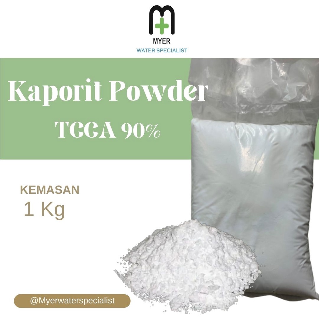 Jual kaporit bubuk 90% TCCA Powder Kaporit Powder 1 kg | Shopee Indonesia