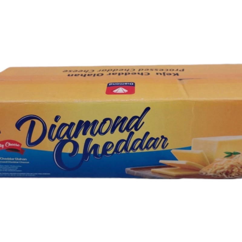 Jual Diamond Cheddar Cheese 2 Kg / Keju / Diamond / Cheddar / Cheese ...