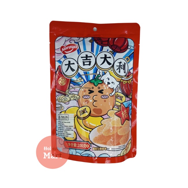 Jual Naraya Orange Candy Mini CNY Edition Permen Jeli Jelly Jeruk 200gr ...