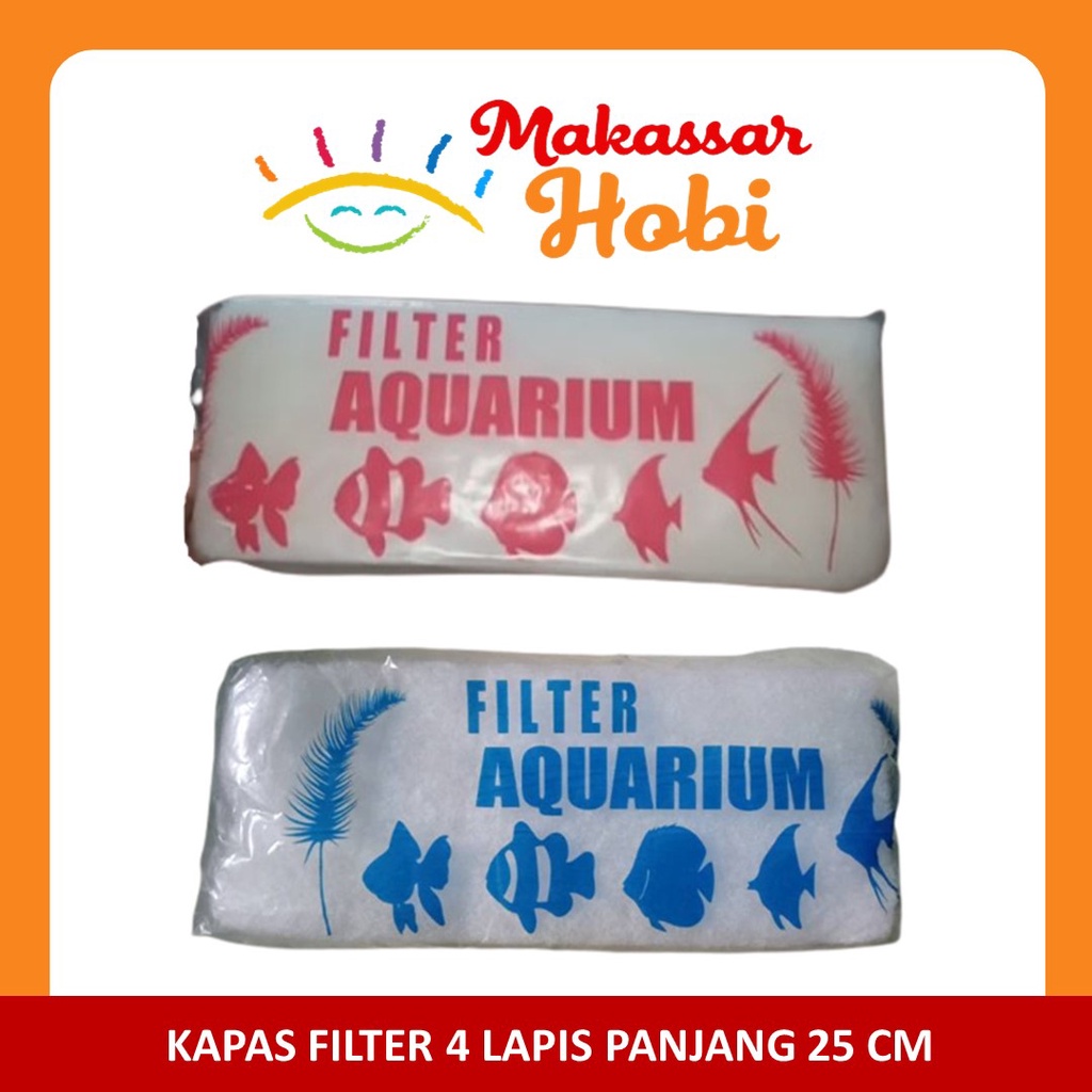 Jual Filter Aquarium Kapas 4 Lapis Media Dakron Busa Putih Tebal ...