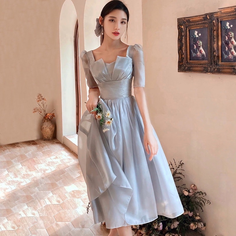Jual DA EUN GOWN - Gaun pesta wanita dress party A line organza square ...