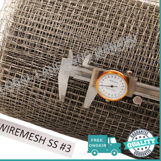 Jual Wire Mesh 3 Stainless 304 Uk 1mx1m Wiremesh 3 Ayakan Ss 304 08mmcacing Shopee