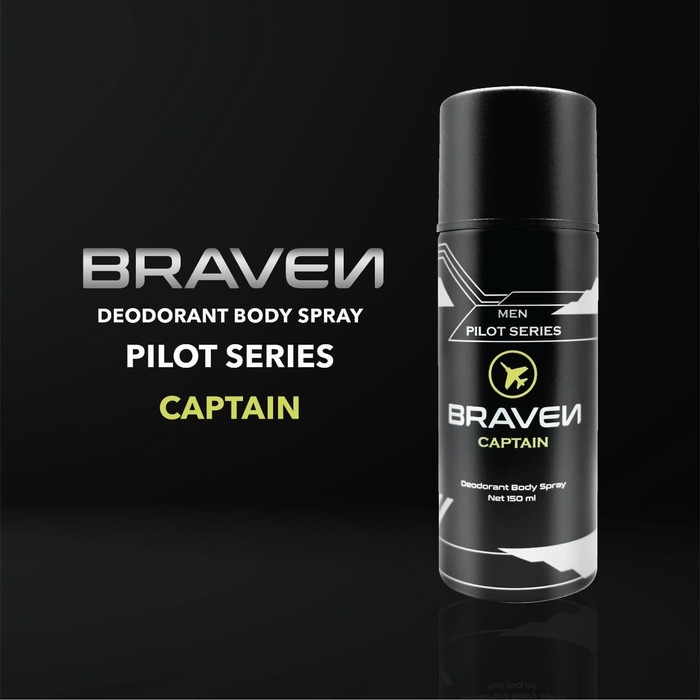 Jual Braven Pilot Captain Deodorant Body Spray 150ml | Shopee Indonesia