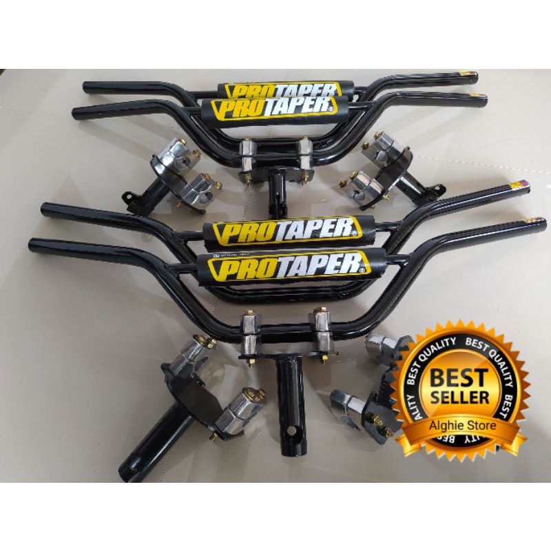Jual Paketan stang motor custom model trail dan dudukan adaptor untuk ...