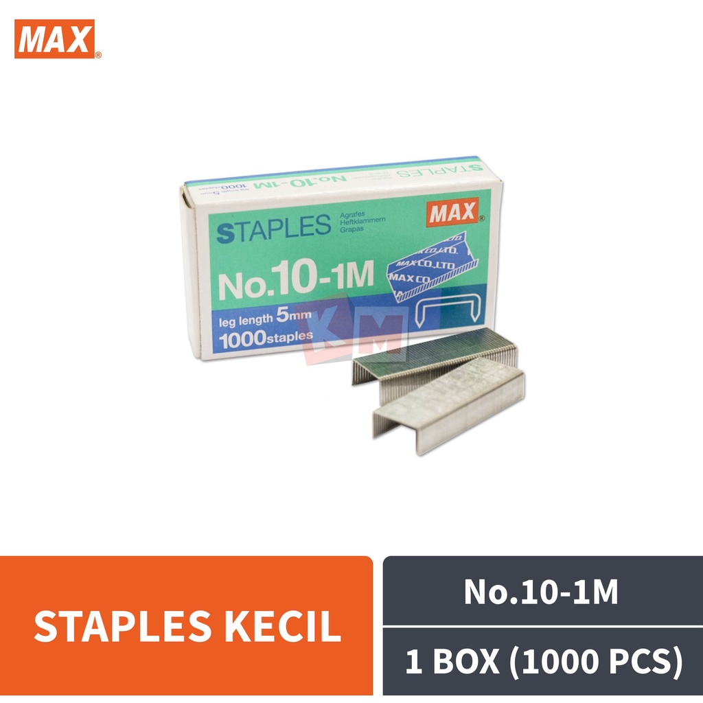 Jual Isi Refill Stapler / Staples Kecil MAX No.10-1M | Shopee Indonesia