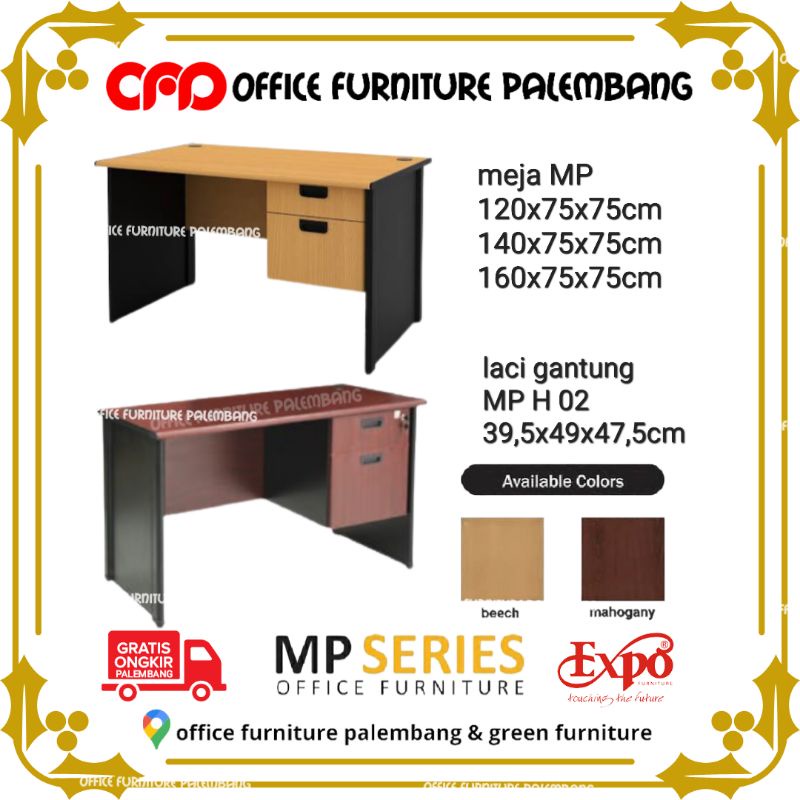 Jual meja kantor expo MP series laci mph 02 meja biro meja staff meja ...