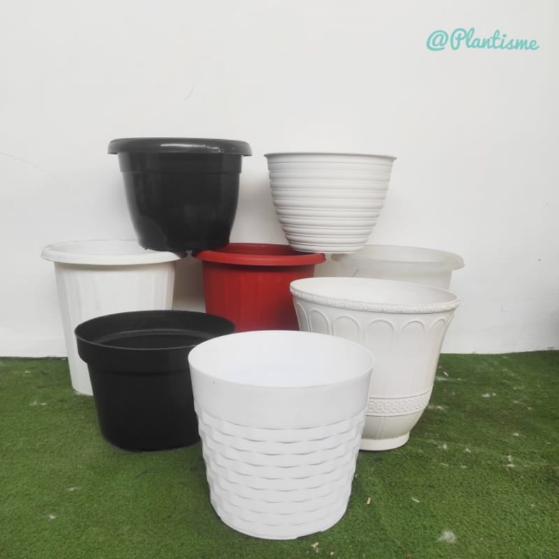 Jual Aneka Pot Plastik | Diameter 30cm | Pot Tanaman Hias Daun Bunga ...