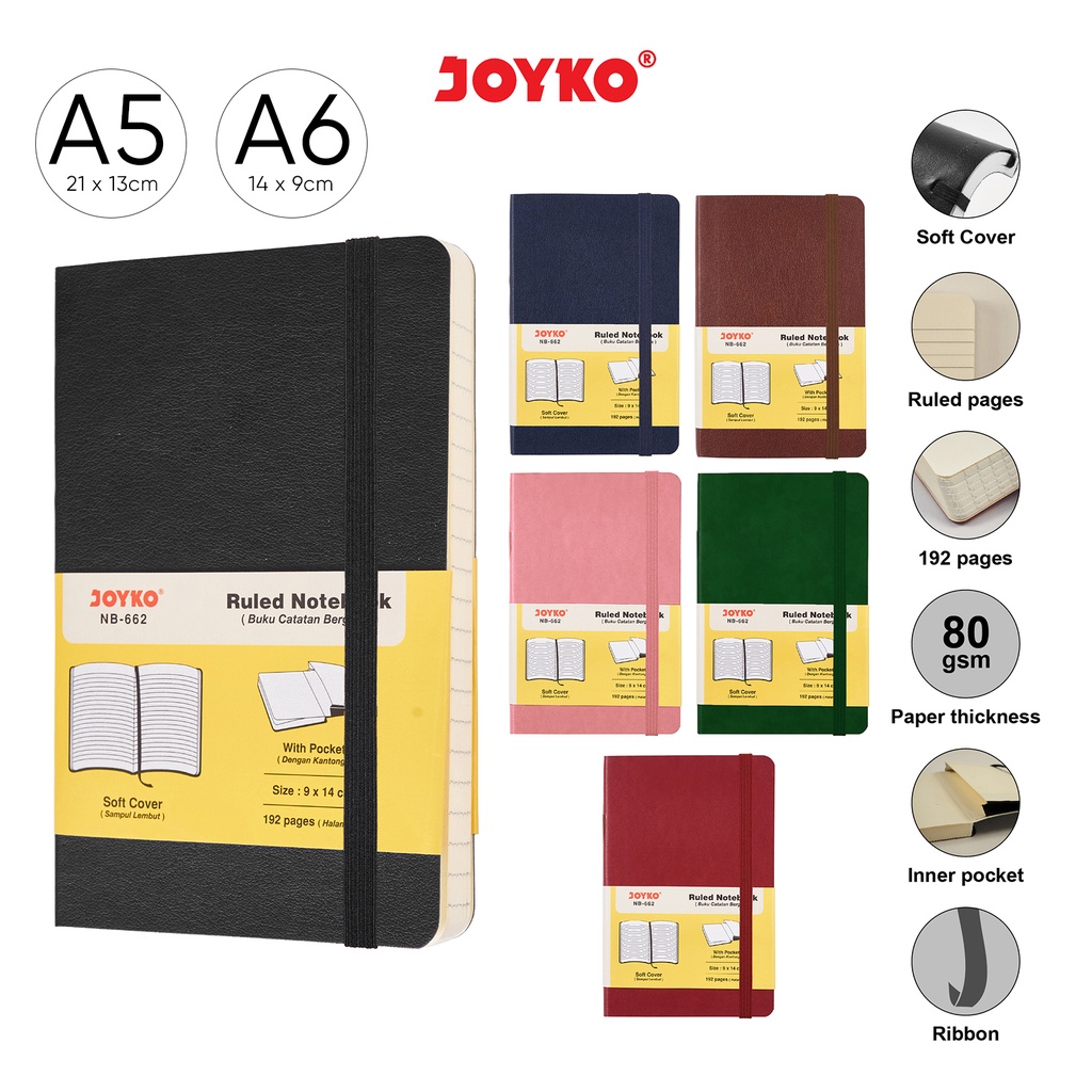 Jual Notebook Buku Tulis Catatan Diary Agenda Joyko Soft Cover | Shopee ...