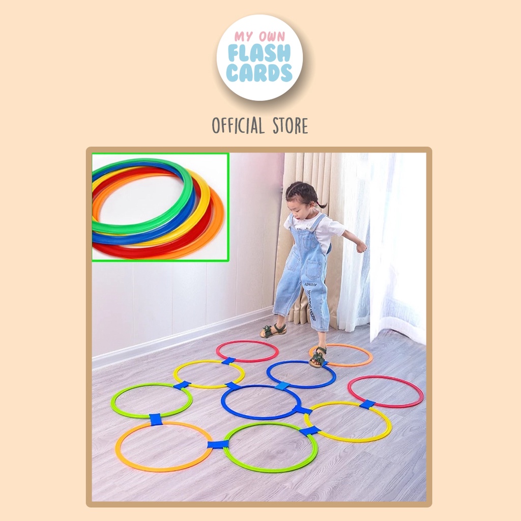 Garden Variety Game Kids Outdoor Toys Hopscotch Ring Jumping Children ...
