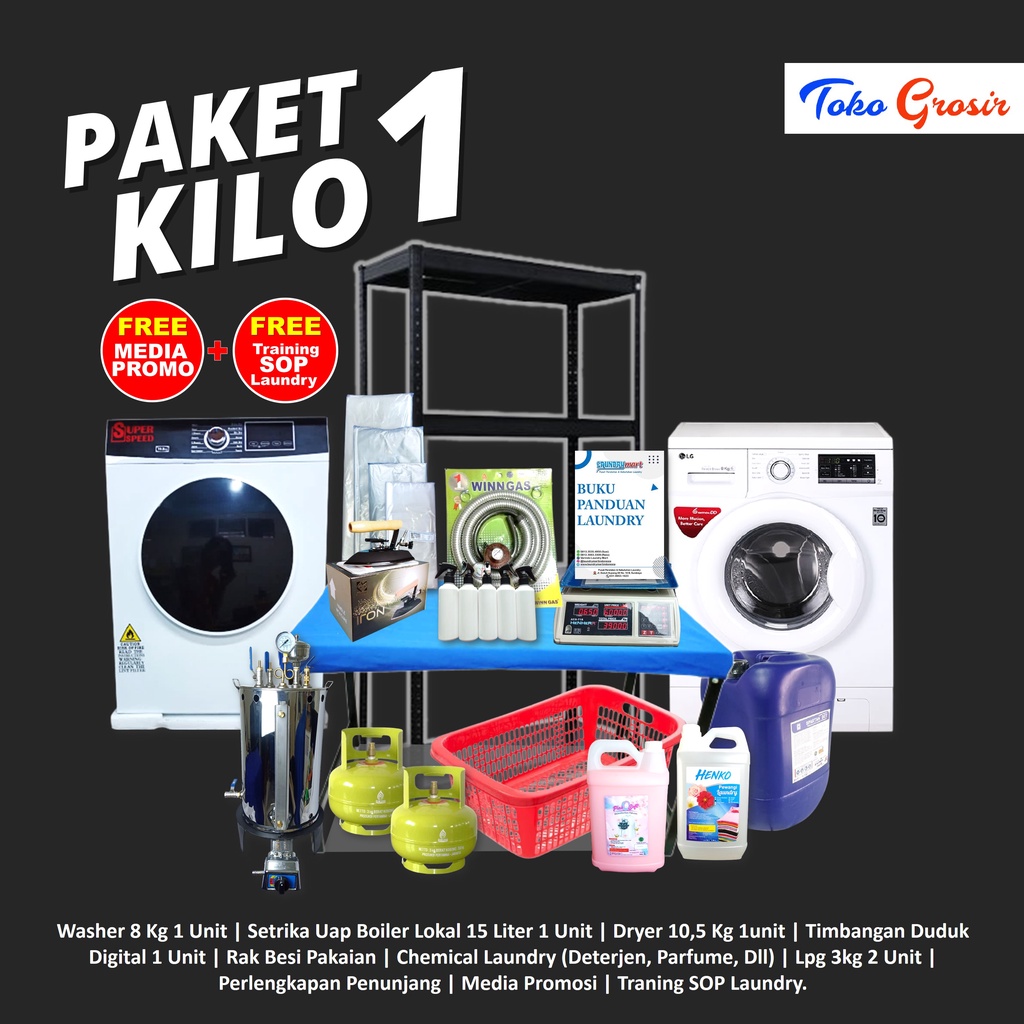 Jual PAKET KILO LAUNDRY 1 | Shopee Indonesia