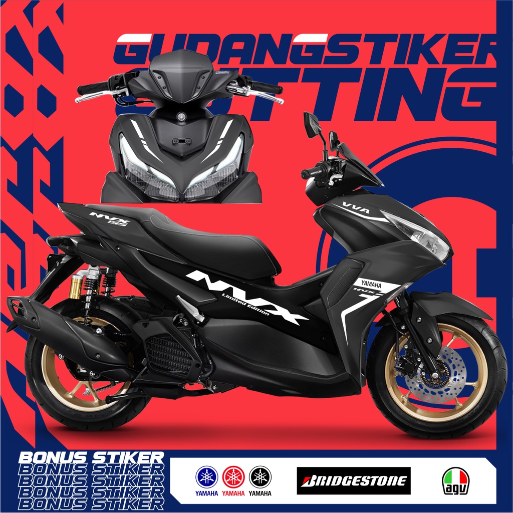 Jual STRIPING CUTTING YAMAHA AEROX NEW EDISI NVX STICKER 155 STIKER ...