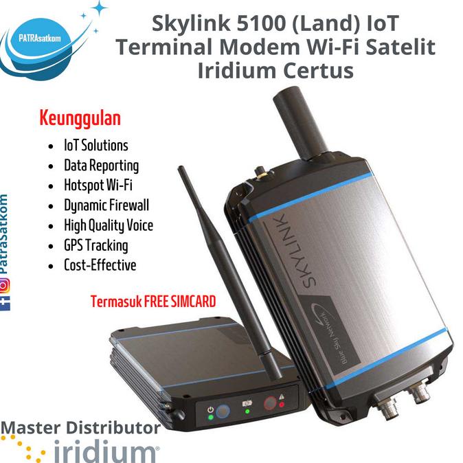 Jual Skylink 5100 (Land) IOT Terminal Modem Wi-Fi Satelit Iridium ...