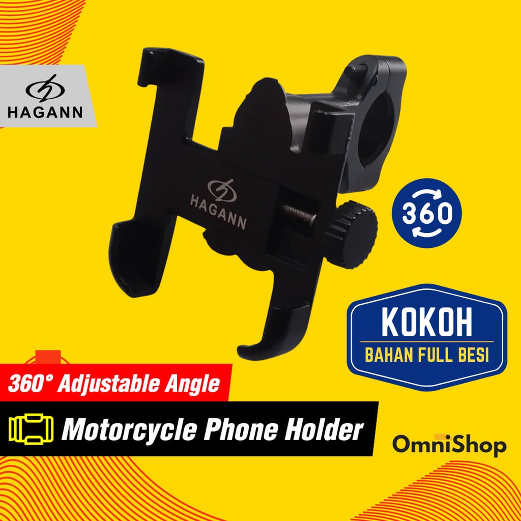 Jual Holder HP Motor Besi Stang Pegangan Tempat Handphone Di Sepeda ...