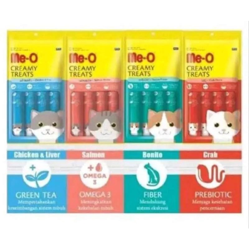 Jual Meo creamy liquid treats 15gr x 4 sachet | Shopee Indonesia