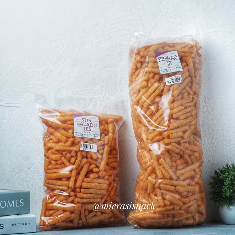 Jual Stik Balado dan Keju TES 250gram | stik jagung balado pedas ...