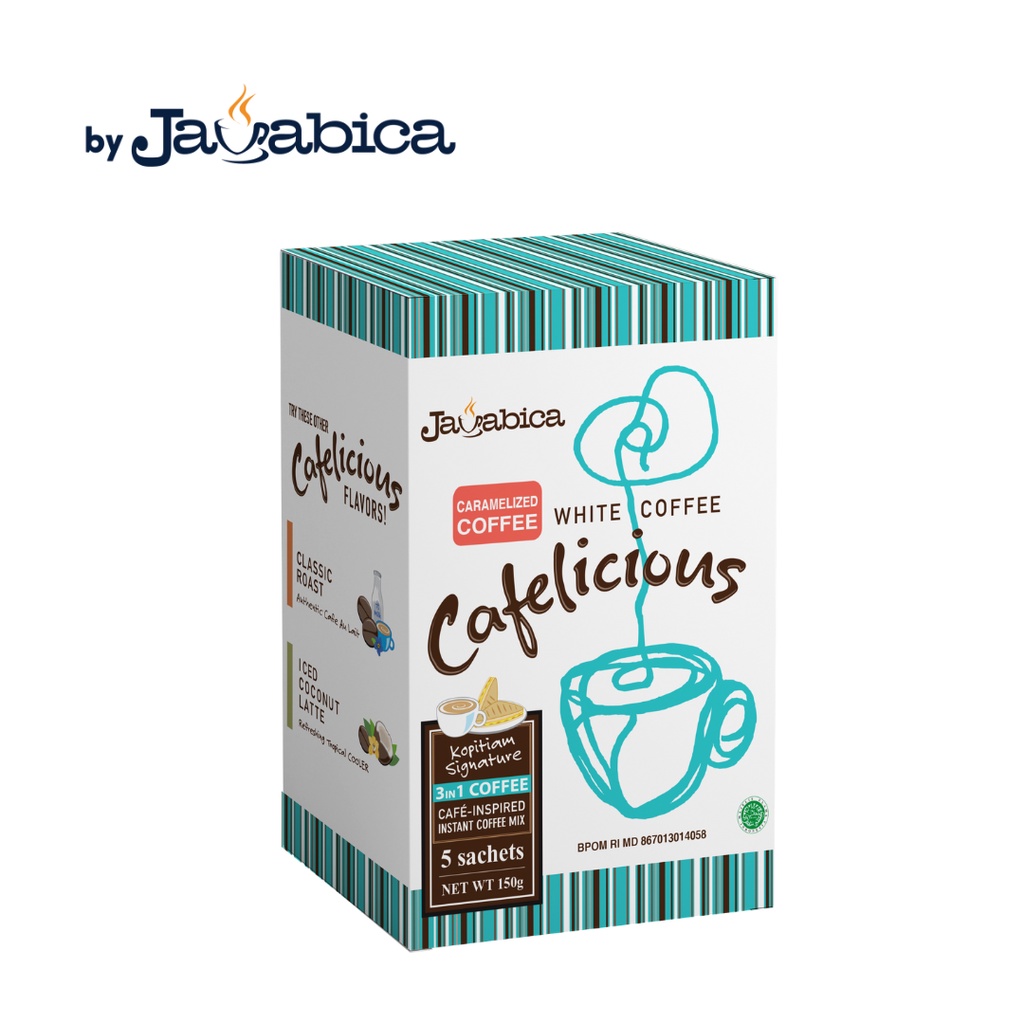 Jual Kopi Mix Instan Javabica - Cafelicious White Coffee (30 Gr X 5 ...