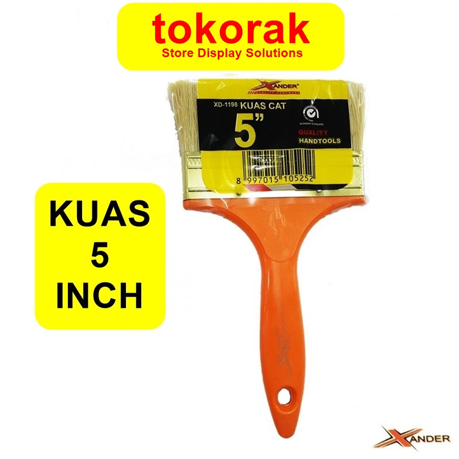 Jual KUAS CAT 5 INCH XANDER - KUAS CAT TEMBOK BESI KAYU | Shopee Indonesia