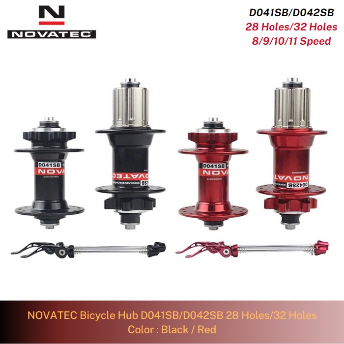 Jual Novatec Hub Freehub D041SB / D042SB 28 32 Hole 6 Bolt | Shopee ...