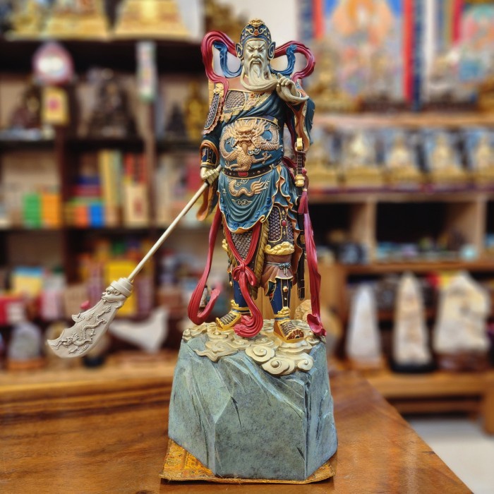 Jual "\"\"\"\] (64cm) patung premium Kwan kong kuningan cat handmade ...