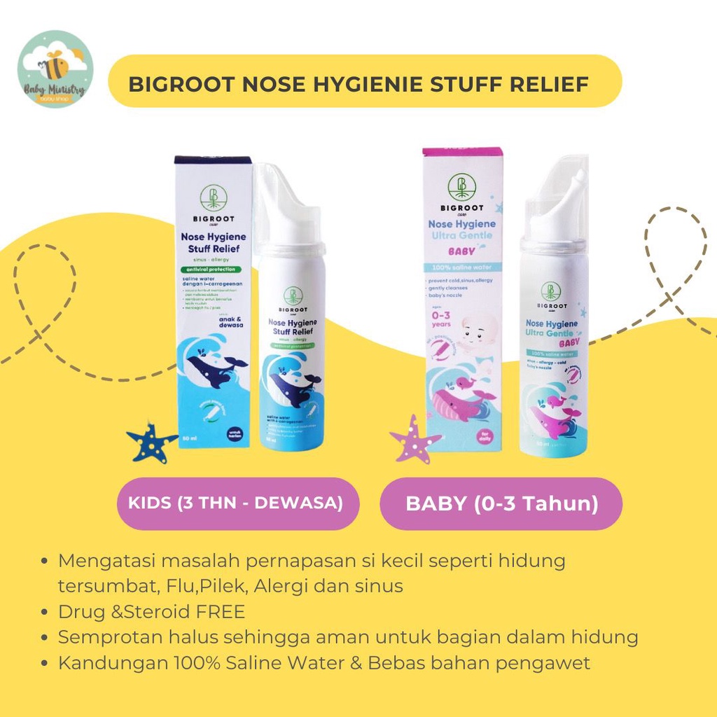 Jual BIGROOT HYGIENE ULTRA GENTLE BABY / PENCUCI HIDUNG KARNA FLU ...